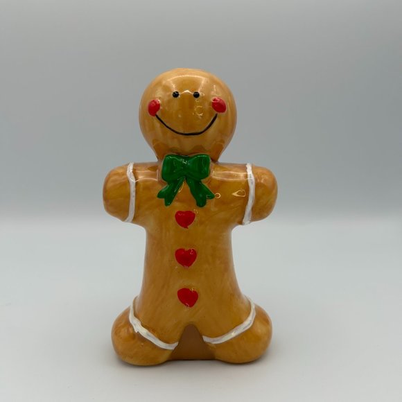 Holiday | Gingerbread Man Figurine Christmas Decor Smiling 5 14 In ...